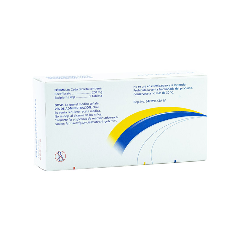 BEZAFIBRATO 200MG TAB C/30 | Farmacias San Isidro | Farmacia a domicilio