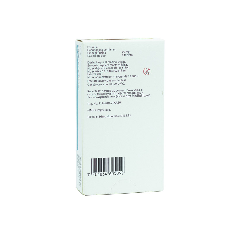 JARDIANZ 25MG TAB C/10 | Farmacias San Isidro | Farmacia a domicilio