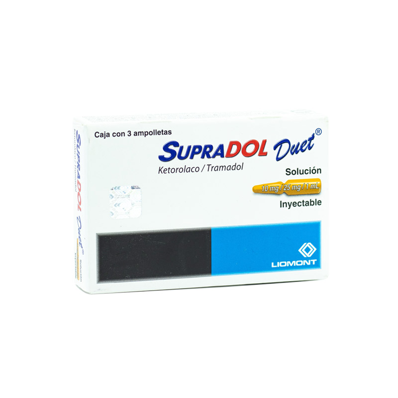SUPRADOL DUET 10/25MG SOL INY AMP C/3 | Farmacias San Isidro | Farmacia ...