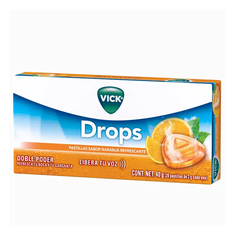 VICK PASTILLAS C/20 NARANJA | Farmacias San Isidro
