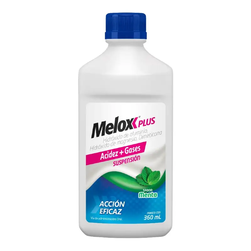 MELOX PLUS SUSP 360ML MENTA | Farmacias San Isidro