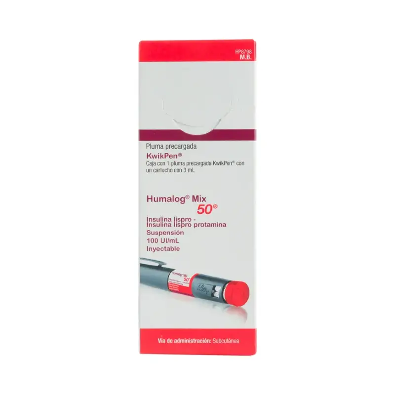 HUMALOG MIX 50 KWIKPEN C/1 CARTUCHO | Farmacias San Isidro | Farmacia a domicilio