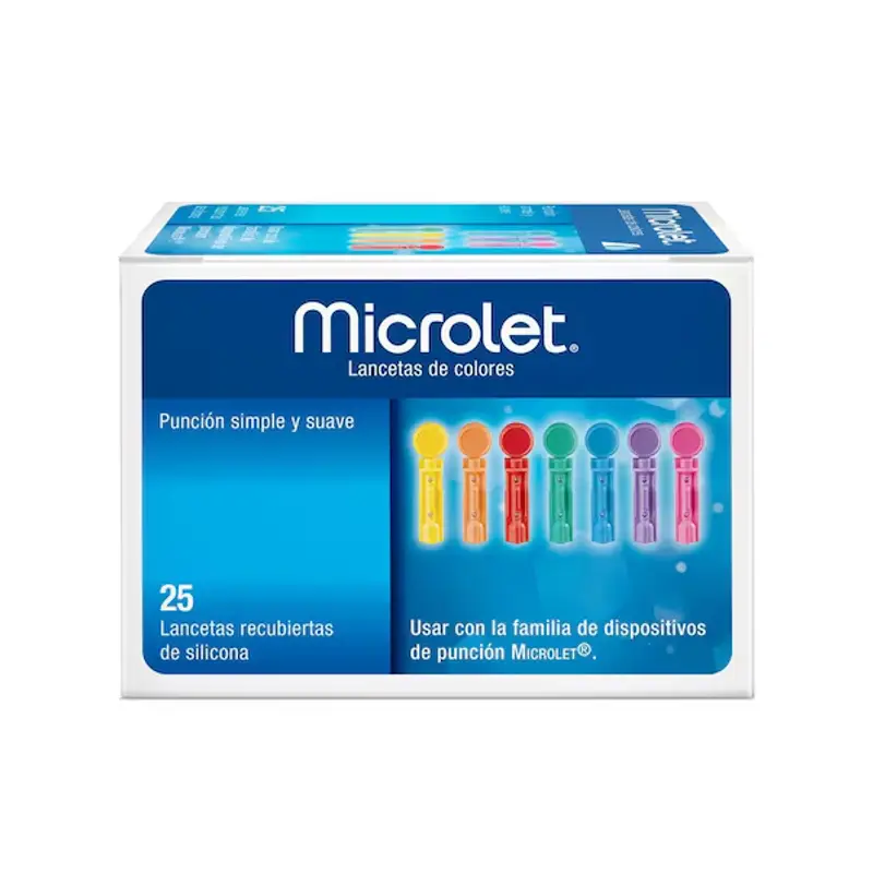 MICROLET LANCETAS C/25 PZAS | Farmacias San Isidro | Farmacia a domicilio