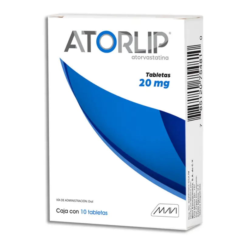 ATORLIP 20MG C/10 TAB | Farmacias San Isidro