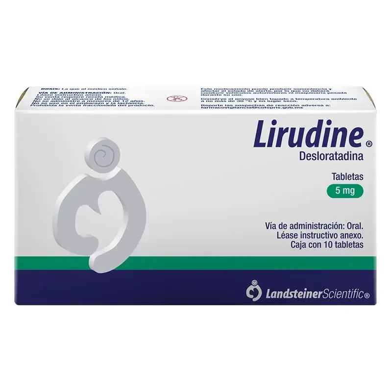 LIRUDINE DESLORAT 5MG TAB C/10 LANDS | Farmacias San Isidro