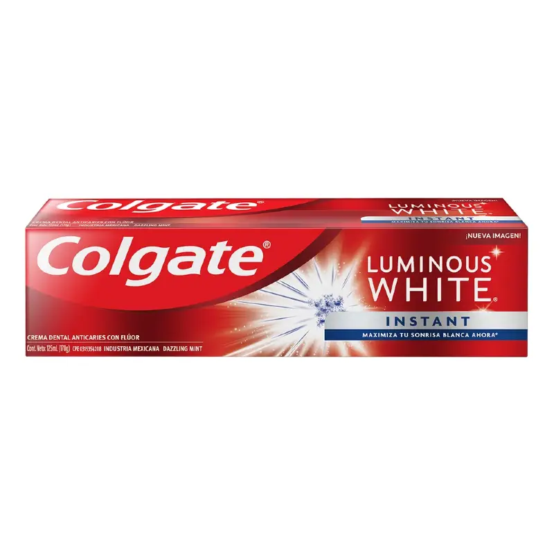 COLGATE LUMINOUS WHITE 125ML | Farmacias San Isidro