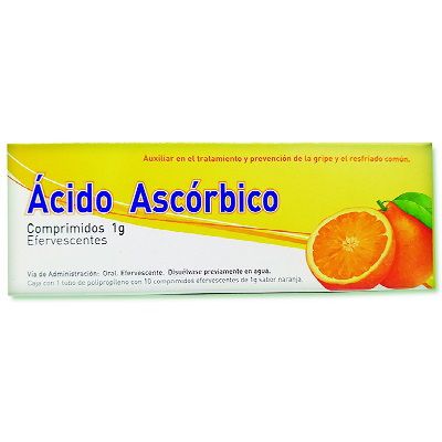 ACIDO ASCORBICO 1GR TAB EFER TUBO C/10 | Farmacias San Isidro ...
