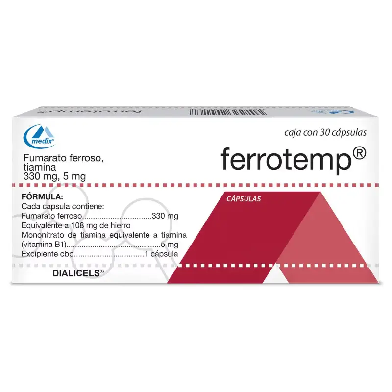 FERROTEMP CAP C/30 | Farmacias San Isidro | Farmacia a domicilio