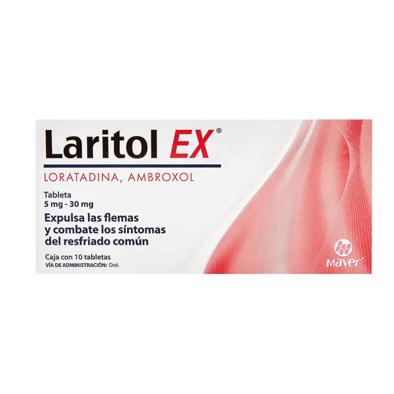 LARITOL-EX 5/30MG TAB C/10 | Farmacias San Isidro | Farmacia a domicilio