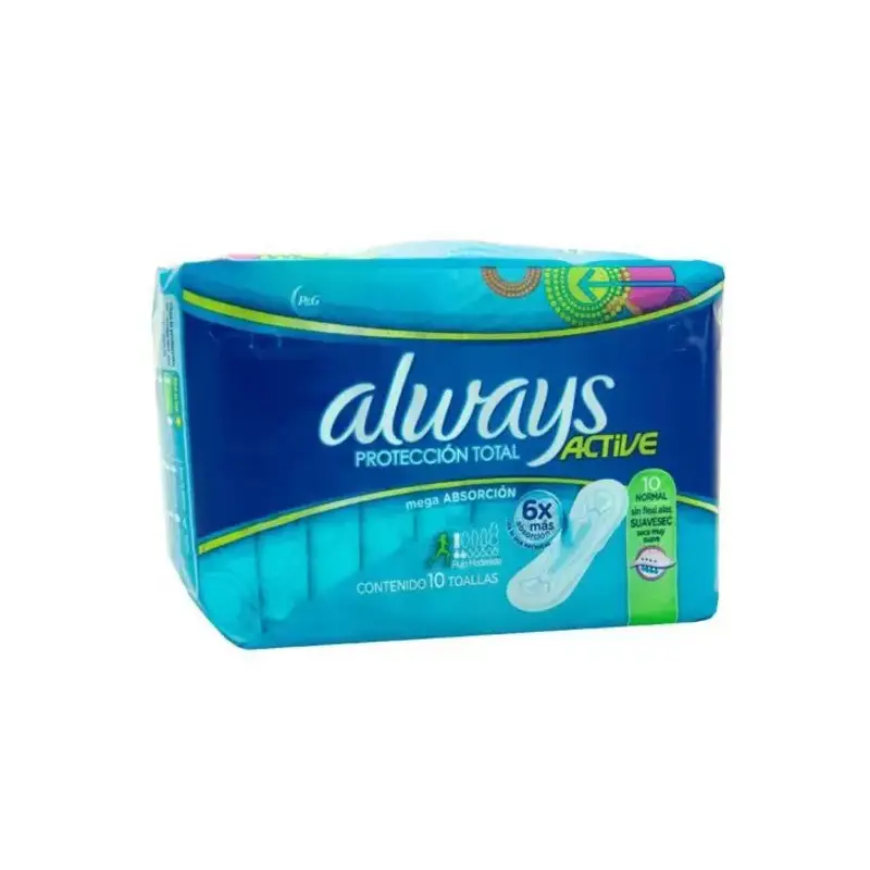 ALWAYS ACTIVE ULTRA C/10 TOALLAS | Farmacias San Isidro | Farmacia a ...