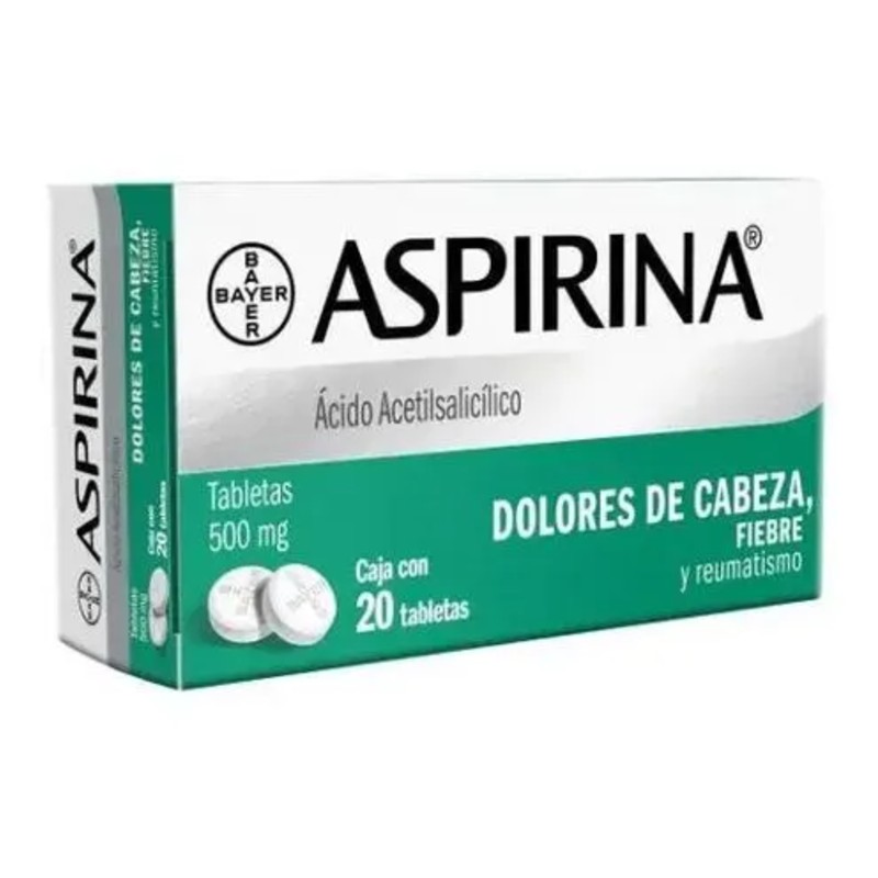 ASPIRINA 500MG TAB C/20 | Farmacias San Isidro | Farmacia a domicilio