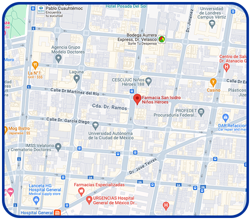 Farmacias San Isidro | Farmacia a domicilio Sucursales