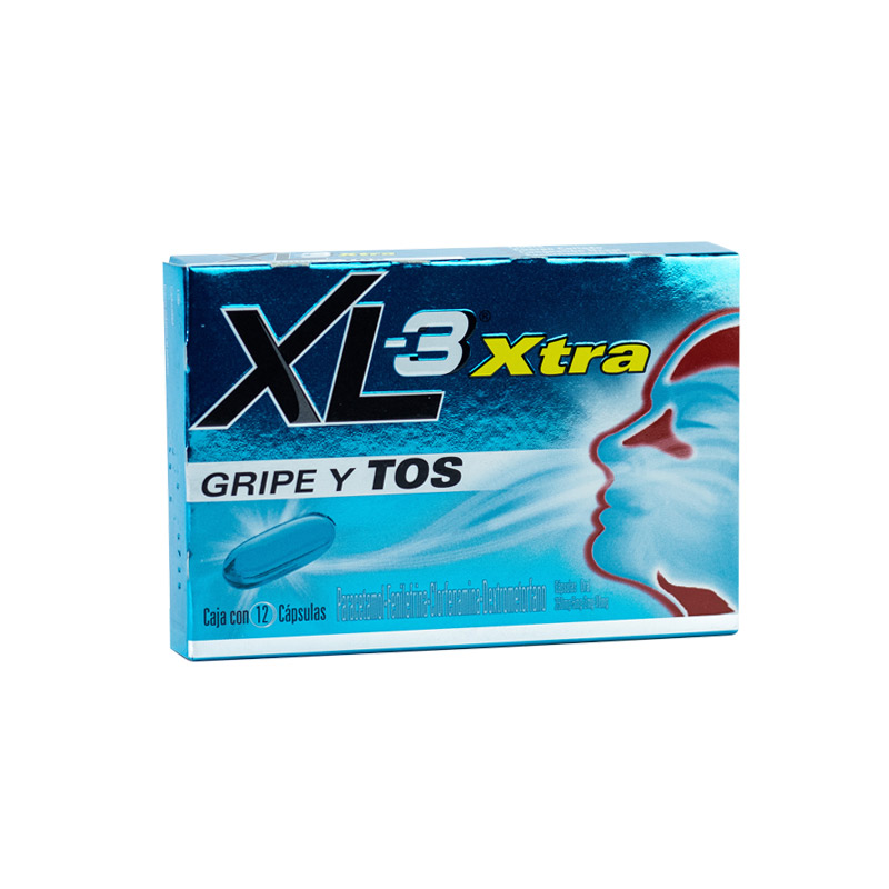 XL-3 XTRA GRIPA/TOS CAP C/12 | Farmacias San Isidro | Farmacia a domicilio