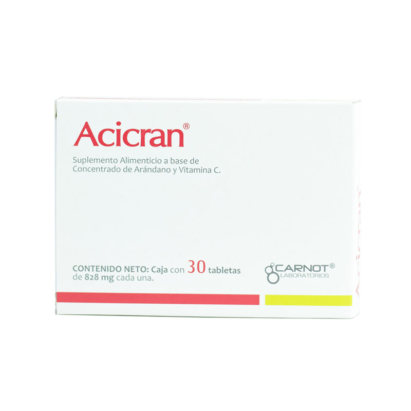 ACICRAN 828MG TAB C/30 | Farmacias San Isidro | Farmacia a domicilio