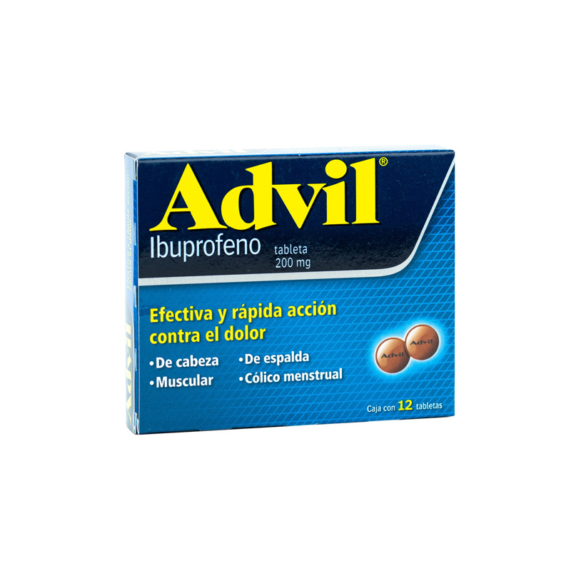 ADVIL 200MG GRAG C/12 | Farmacias San Isidro | Farmacia a domicilio
