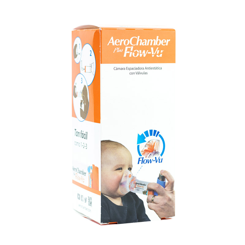 AEROCHAMBER PLISFLOW VU LACTA | Farmacias San Isidro | Farmacia a domicilio