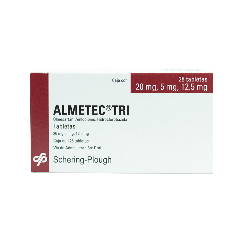 ALMETEC TRI 20/5/12.5MG TAB C/28 | Farmacias San Isidro
