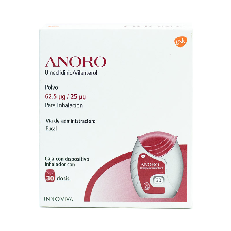 ANORO 62.5/25 MCG 30 DS | Farmacias San Isidro | Farmacia a domicilio