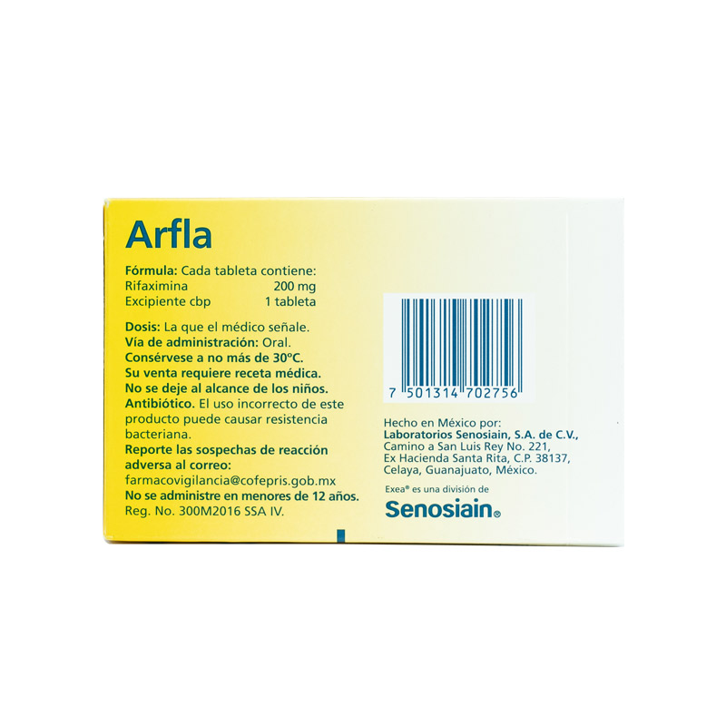 ARFLA 200MG TAB C/28 | Farmacias San Isidro | Farmacia a domicilio