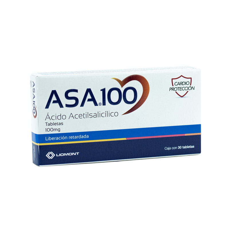 ASA 100 MG TAB C/30 | Farmacias San Isidro