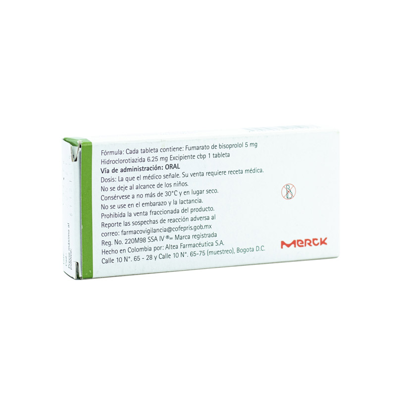 BICONCOR 5/6.25MG GRAG C/30 | Farmacias San Isidro