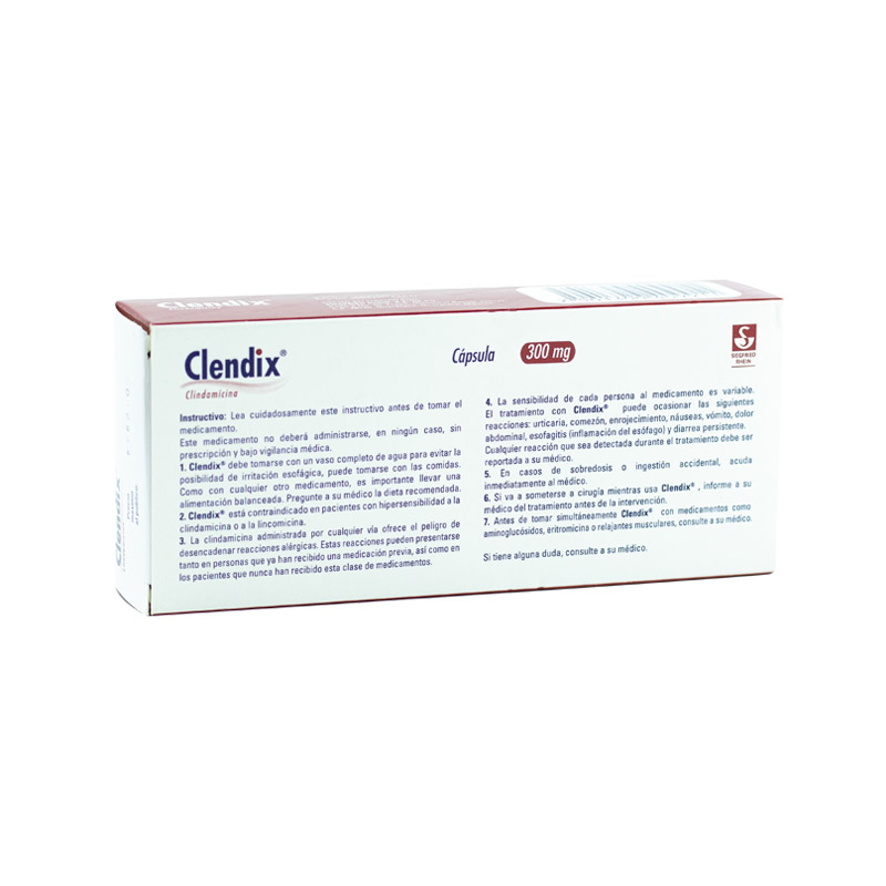 CLENDIX 300MG CAP/ 21 | Farmacias San Isidro | Farmacia a domicilio