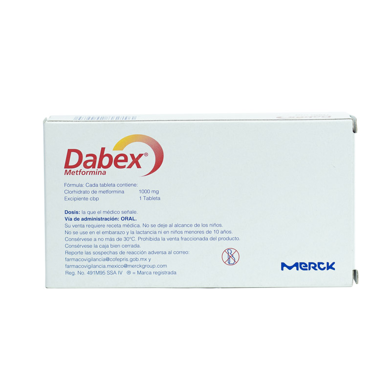 DABEX 1000MG TAB C/30 | Farmacias San Isidro