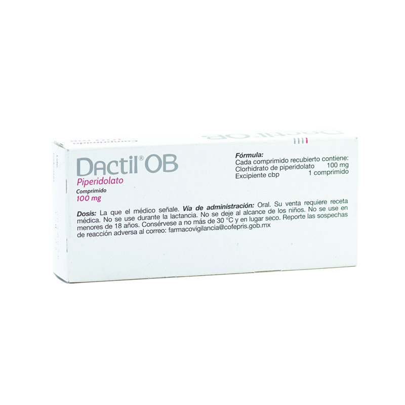DACTIL-OB 100MG CPR C/30 | Farmacias San Isidro | Farmacia a domicilio