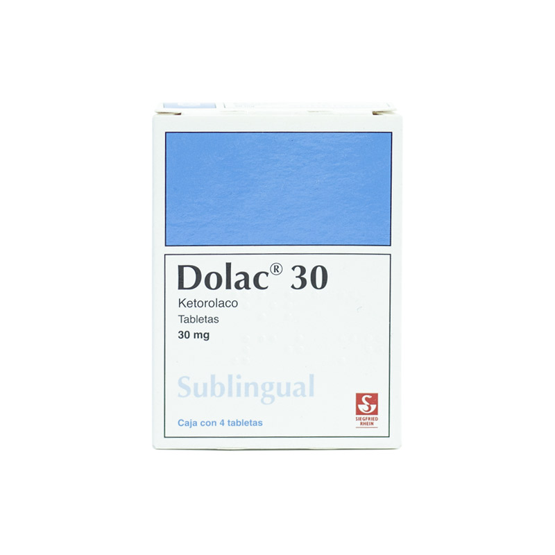 DOLAC 30MG TAB SUB C/4 | Farmacias San Isidro