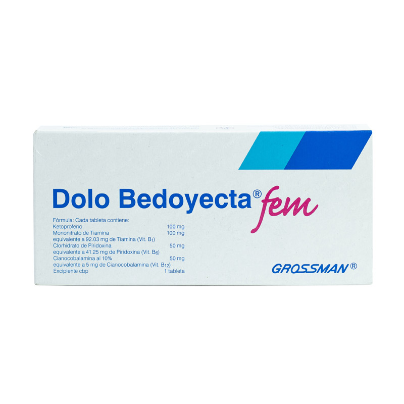 DOLO BEDOYECTA FEM TAB C/10 | Farmacias San Isidro | Farmacia a domicilio