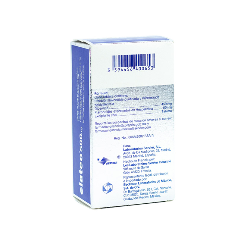 ELATEC 500MG TAB C/60 | Farmacias San Isidro