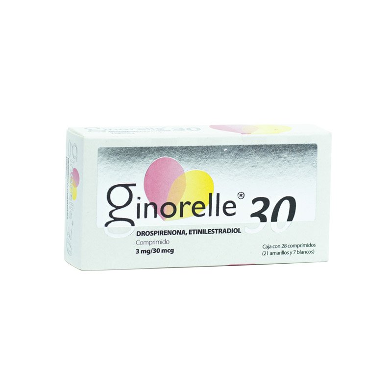 GINORELLE 30MG TAB C/28 | Farmacias San Isidro | Farmacia a domicilio