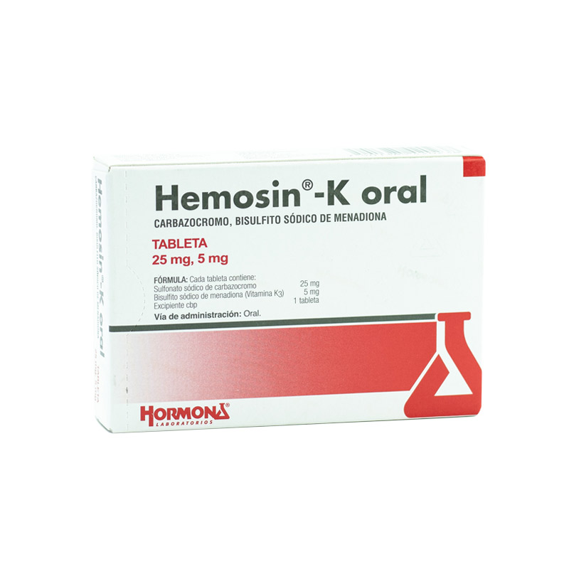 HEMOSIN K ORAL TAB C/32 | Farmacias San Isidro | Farmacia a domicilio