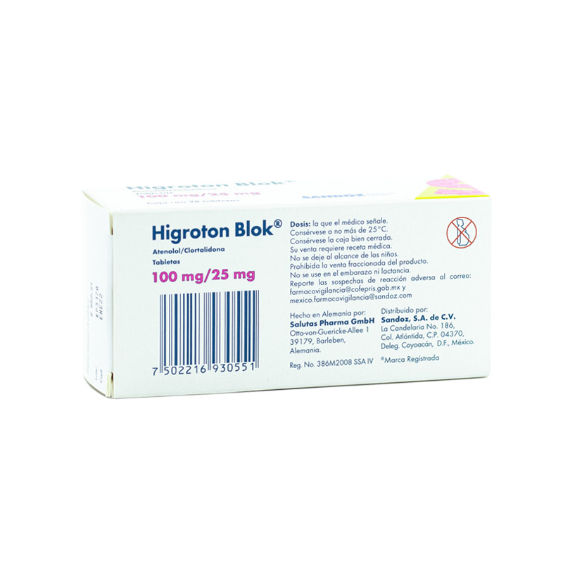 HIGROTON BLOK 100/25MG TAB C/28 | Farmacias San Isidro | Farmacia a ...