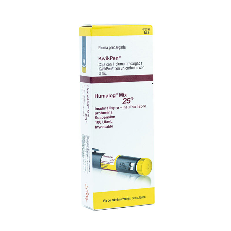 HUMALOG MIX 25 KWIKPEN 3ML | Farmacias San Isidro | Farmacia a domicilio