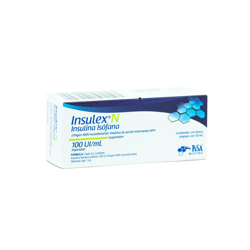 INSULEX N 100 UI AMP 10ML | Farmacias San Isidro | Farmacia a domicilio