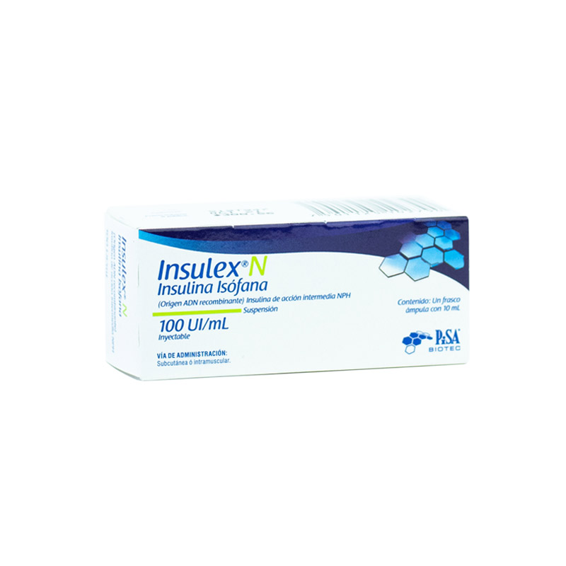 INSULEX N 100 UI AMP 10ML | Farmacias San Isidro | Farmacia a domicilio