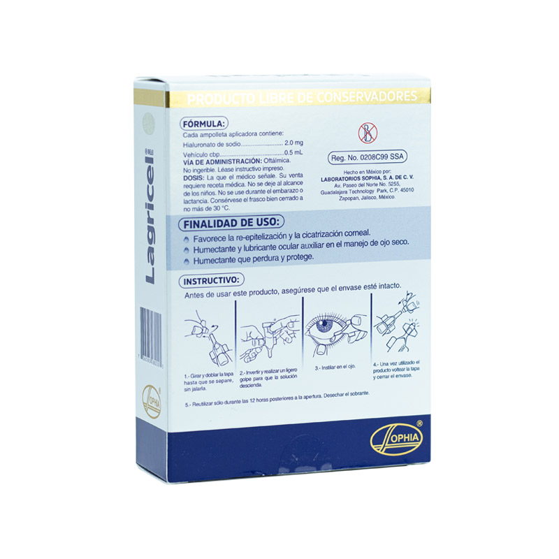 LAGRICEL OFT 0.5ML 20 ENVASES* | Farmacias San Isidro | Farmacia a ...