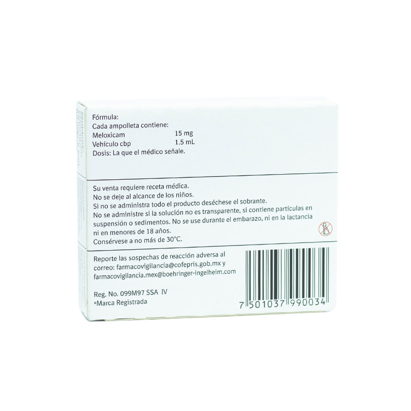 MOBICOX 15MG 1.5ML AMP C/3 | Farmacias San Isidro | Farmacia a domicilio