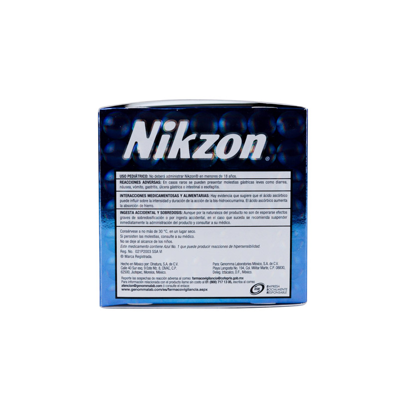 NIKZON TAB MAST C/90 | Farmacias San Isidro | Farmacia a domicilio