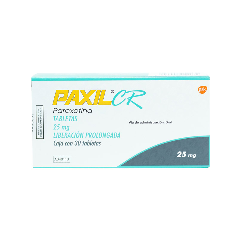 PAXIL CR 25MG TAB C/30 | Farmacias San Isidro | Farmacia a domicilio