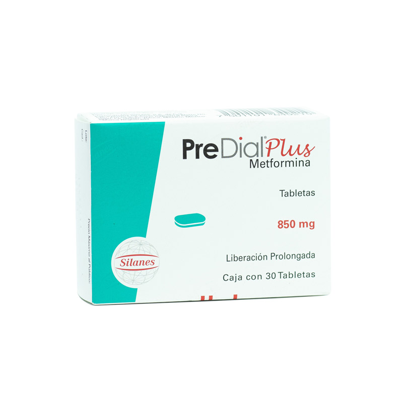 PRE-DIAL PLUS 850MG TAB LIB PROL C/30 | Farmacias San Isidro
