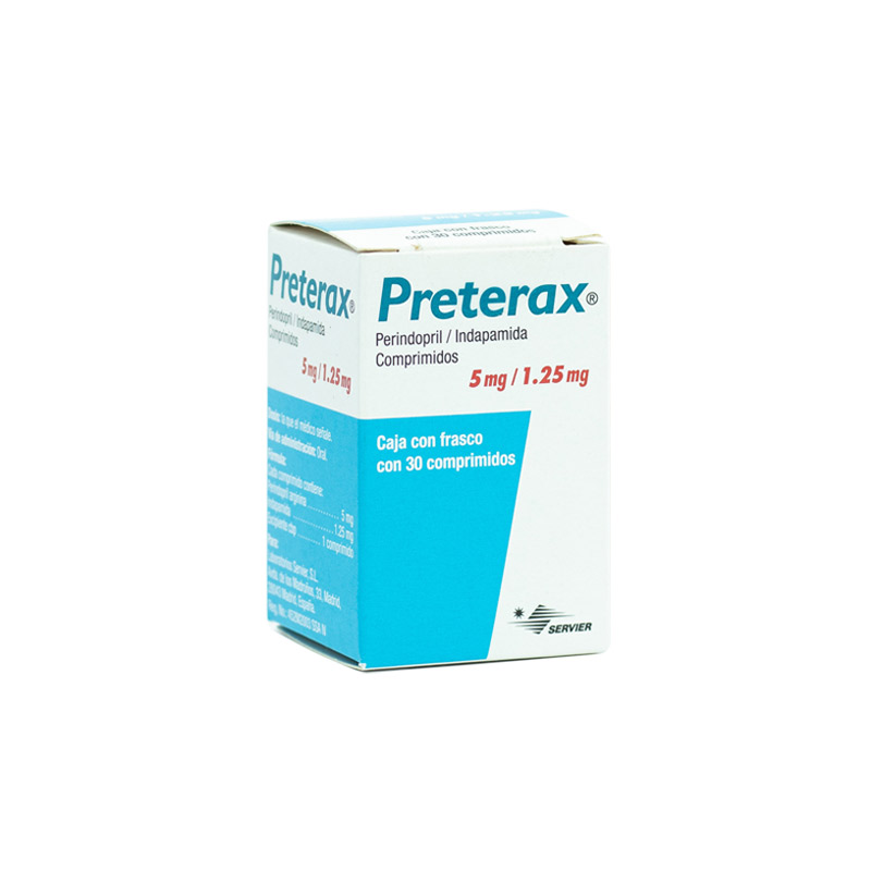 PRETERAX 5/1.25MG COMP C/30 | Farmacias San Isidro