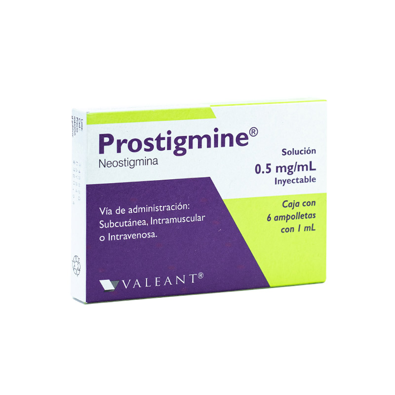 PROSTIGMINE 0.5MG AMP 6X1ML | Farmacias San Isidro | Farmacia a domicilio