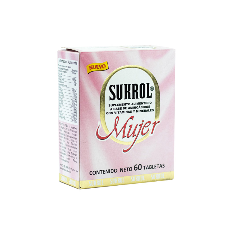 SUKROL MUJER TAB C/60 | Farmacias San Isidro | Farmacia a domicilio