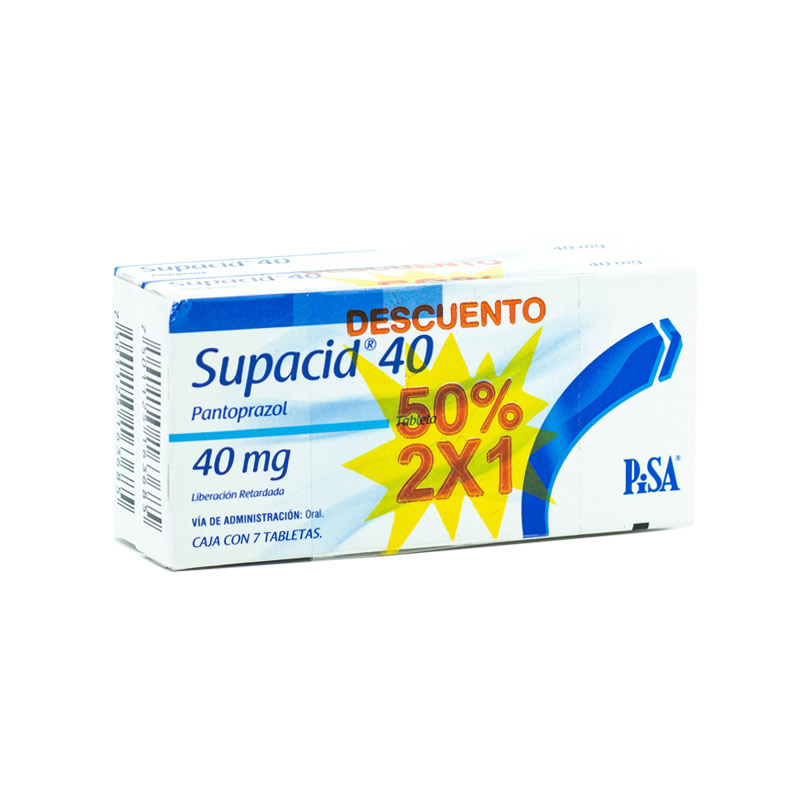 SUPACID 40 MG TAB C/7 DUO | Farmacias San Isidro | Farmacia a domicilio