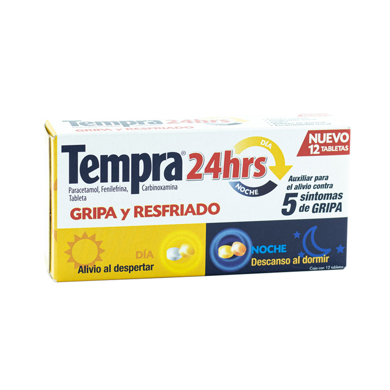 TEMPRA 24 HRS DIA/NOCHE TAB C/12 | Farmacias San Isidro | Farmacia a ...