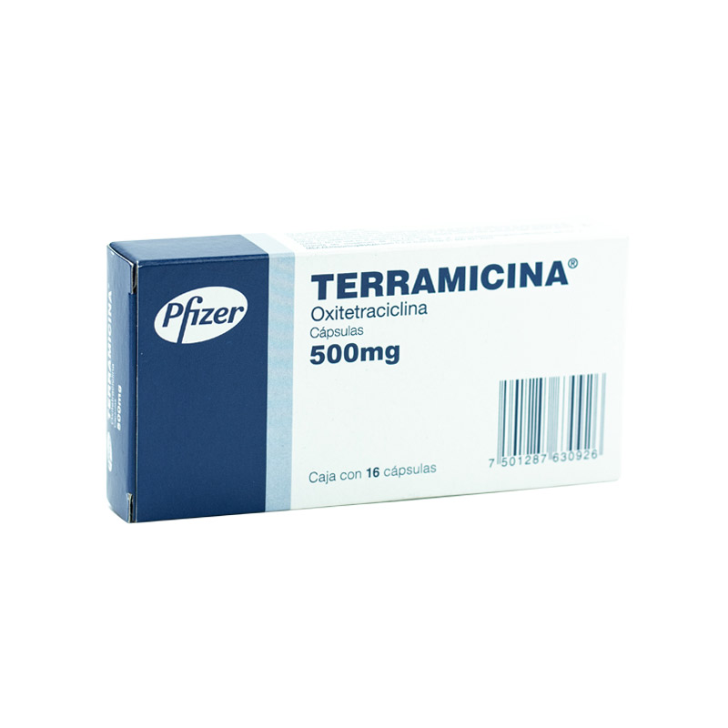 TERRAMICINA 500MG CAP C/16 | Farmacias San Isidro | Farmacia a domicilio