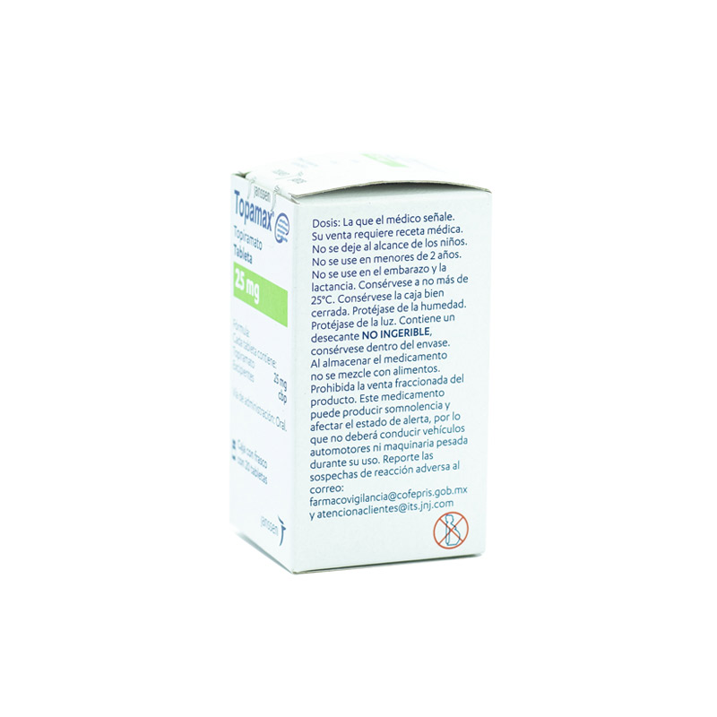 TOPAMAX 25MG TAB C/20 | Farmacias San Isidro | Farmacia a domicilio