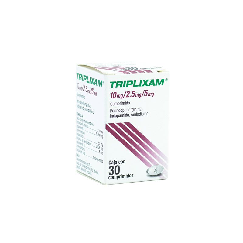 TRIPLIXAM 10MG/2.5MG/5MG COMP C/30 | Farmacias San Isidro